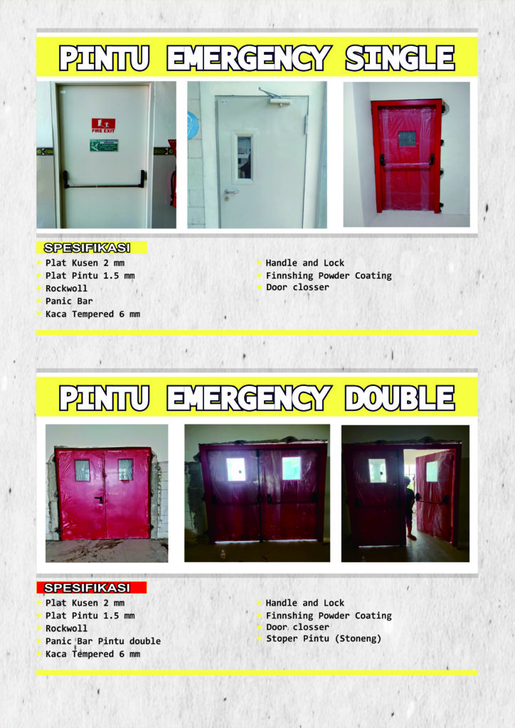 Pintu Emergency Aparts | Partisi Lipat